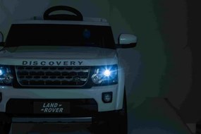 Ramiz Land Rover Discovery elektrické auto pro děti bílé SUV + dálkové ovládání