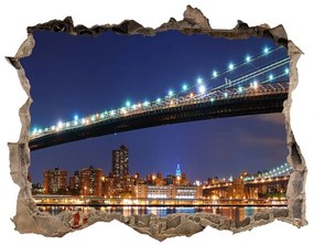 Wallmuralia Fototapeta díra na zeď 3D Manhattan New York 95x64 cm