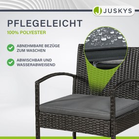 Juskys Polyratanová zahradní souprava Trinidad pro 4 osoby