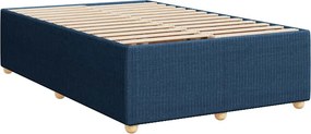 Box spring postel s matrací modrá 120x200 cm textil 3285566