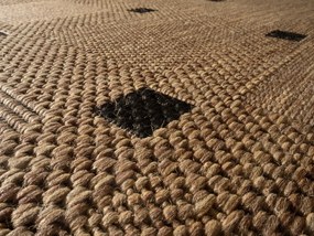 Devos koberce Kusový koberec FLOORLUX Coffee/Black 20079 – na ven i na doma - 200x290 cm