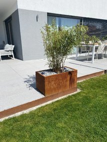 Truhlík MAXI, corten, šířka 80 cm, hnědý