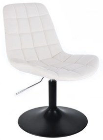 LuxuryForm Židle PARIS na černém talíři - bílá