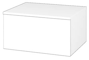 Dřevojas Skříň nízká DOS SNZ1 60 Varianta: N01 Bílá lesk / Úchytka T01 / D01 Beton