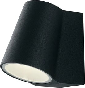 FAN LED-SINTESI-AP NERO Venkovní nástěnné svítidlo LED SINTESI černá hliník 6 W 400 lm 4000 K IP44 13x7,6x12 cm - FANEUROPE