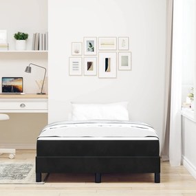 Postel s boxspringem s matrací Černá 120 x 190 cm textil 3398679