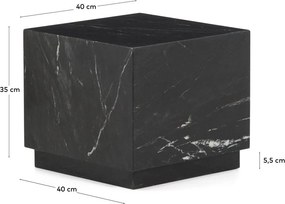 Mramorový odkládací stolek 40x40 cm Sorein – Kave Home