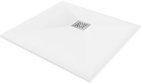 Mexen Stone+ kompozitní čtvercová sprchová vana 70 x 70 cm, Bílá - 44107070