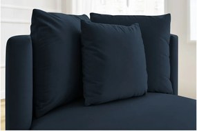 Tmavě modré sametové křeslo Cesar – Bobochic Paris