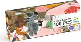 DJECO Panoramatické puzzle Park / 100 dílků / rozměr 97 x 33 cm