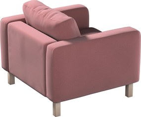 Potah na křeslo IKEA Karlstad, krátký barva fialová látka sametová