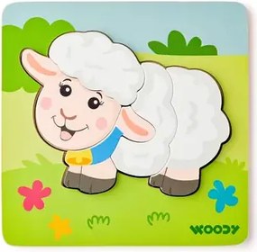 Woody Puzzle Baby - ovečka / od 12 měsíců