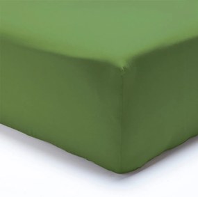 Polášek Jersey prostěradlo na vysokou matraci (až 30cm), 140x200cm, na dvoulůžko šedo-zelené