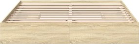 Rám postele se zásuvkami dub sonoma 180x200 cm kompozitní dřevo 3280638