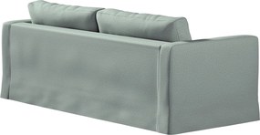 Potah na pohovku IKEA  Karlstad 3-místná, nerozkládací, dlouhý barva zelená látka pletený vzor
