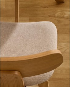 Béžová/v přírodní barvě jídelní židle v dekoru dubu Gena – Kave Home
