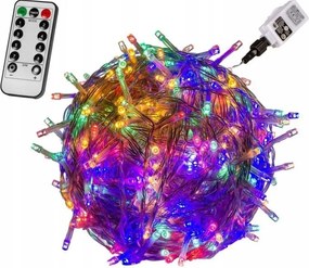 Voltronic Vánoční řetěz 40 m, 400 Led, barevný, ovladač