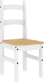 vidaXL Jídelní židle 2 ks 40 x 46 x 99 cm masivní borové dřevo [4005728] Barva: Hnědá