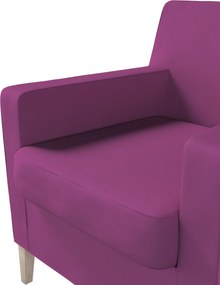 Potah na křeslo IKEA Karlstad barva růžová látka pletený vzor