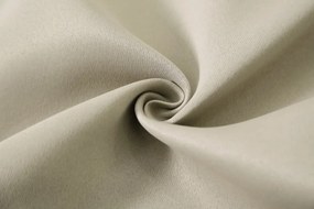 Závěs OXFORD 140x250 cm, světle béžový Zavěšení: Kovové kroužky
