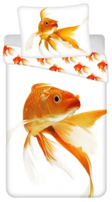 Jerry Fabrics Bavlněné povlečení Zlatá rybka, 140 x 200 cm, 70 x 90 cm