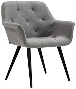 Jídelní židle Axbridge - látkové čalounění | světle šedá