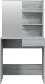 vidaXL Toaletní stolek se zrcadlem 74,5 x 40 x 141 cm [802807] Barva: dub sonoma