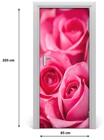 Fototapeta samolepící Růžové růže 85x205 cm
