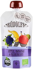Rudolfs BIO kapsička Jablko, banán, borůvka 110 g