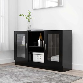 vidaXL Příborník 120 x 30,5 x 70 cm kompozitní dřevo [862522] Barva: Černá