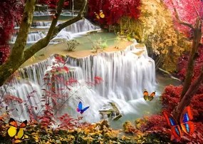 GRAFIKA Puzzle Vodopád v hlubokém lese / 2000 dílků / 98 x 69 cm