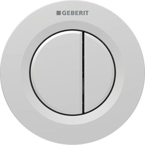 Geberit Splachovací systémy - Oddálené ovládání splachování typ 01, 2-činné, pro nádržku pod omítku 8 cm, easy to clean, matný chrom 116.043.JQ.1