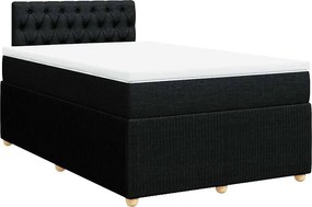 Box spring postel s matrací černá 120x200 cm textil 3287432