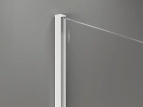Mexen, Mexen Kioto-X sprchová stěna 70 x 200 cm, grafit 10 mm, bílá - 800-070-101-20-40-X