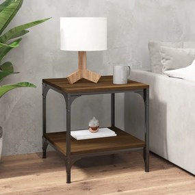 vidaXL Konferenční stolek 50 x 50 x 40 cm kompozitní dřevo [819372] Barva: hnědý dub