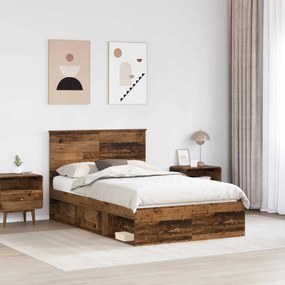 Rám postele Staré dřevo 120 x 200 cm Masivní borové dřevo 3411035