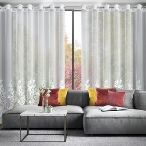 ZÁCLONA NA KROUŽCÍCH ALIRA 300 CM X 250 CM CM VZOROVANÁ