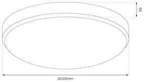 Stropní LED svítidlo Maya, 1x LED 13w, 4000k, b
