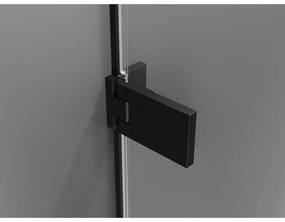 Mexen Lunar-F L, skládací sprchový kout levý 100 x 70 cm, 8mm čiré sklo, černý profil, 836L-100-070-70-00-L