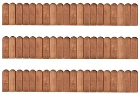 Trávníkové lemy 3 ks 120 cm impregnované borové dřevo 3053645