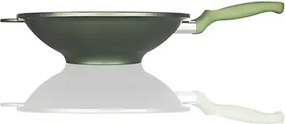 Risoli DR GREEN zelená / Pánev wok / 30 cm / litý hliník / Green Stone