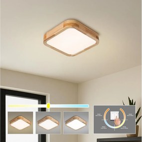 BRILAGI - LED Stropní sv. WOODLINE SQUARE LED/32W/230V 3000/4000/6000K dub 30x30