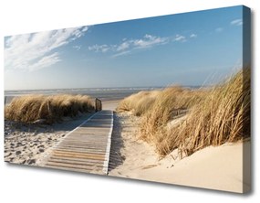 Obraz na plátně Pláž Stezka Krajina 140x70 cm