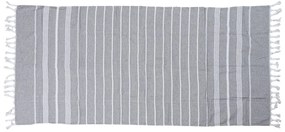 Plážová osuška FARAO 90 x 180 cm, šedá, 70% bavlna | 30% polyester