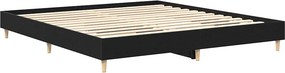 Rám postele Černý dub 203 x 163 x 25 cm Kompozitní dřevo 3329280