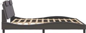 Rám postele Viana bez matrace šedý 180x200 cm umělá kůže 3208113