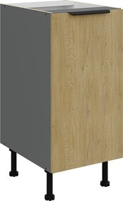 Kuchyňská linka CREMONA ac | 260 cm | UNI dvířka | antracit/cremona