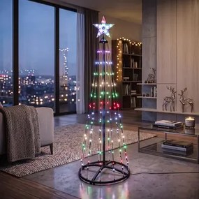 Solight LED smart vánoční stromek / 150 cm / 154 LED / RGB / dálkový o