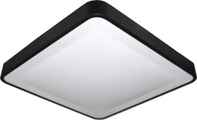 LED Stropní svítidlo se senzorem WILTON LED/24W/230V 4000K 33x33 cm černá
