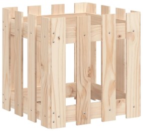 vidaXL Zahradní truhlík plotový design 40x40x40 cm masivní borovice